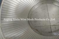 China Johnson Rotary Sand Screen Cylindrical Sieve Vee Wire Screen 0.2-2mm Slot 304/316 for sale