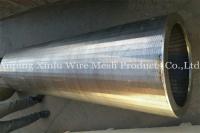 China Johnson Rotary Sand Screen Cylindrical Sieve Vee Wire Screen 0.2-2mm Slot 304/316 for sale
