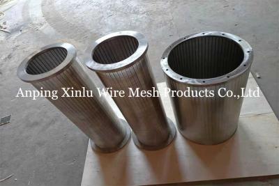 China Stainless Steel Wedge Wire Spiral Rotary Drum Screen Cylinder 304 316L 0.21mm Slot for sale