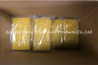 China PVC Coated Yellow Double Loop Tie Wire 380MPa 16GA SAE1008 for Rebar Binding for sale