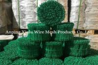 China Copper Coated Double Loop Tie Wire BWG12 380Mpa SAE1008 Binding Wire 100-300mm for sale