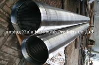 China SS304 V Wire Screen Pipe High Open Area Anti Corrosion Water Well Filter 0.25mm Slot for sale