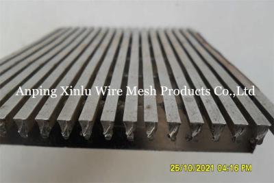 China Johnson Vee Wire Stainless Steel Filter Screen 0.02mm Slot Customizable Length 6m for sale