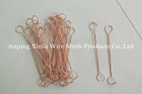 China Copper Coated Double Loop Wire Tie 1.2mm 4 Inch Galvanized Rebar Tie Wire for sale