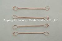 China Copper Coated Double Loop Wire Tie 1.2mm 4 Inch Galvanized Rebar Tie Wire for sale