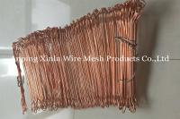 China Copper Coated Double Loop Wire Tie 1.2mm 4 Inch Galvanized Rebar Tie Wire for sale