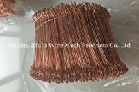 China Copper Coated Double Loop Wire Tie 1.2mm 4 Inch Galvanized Rebar Tie Wire for sale