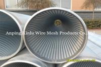 China Johnson Vee Wire Welded Galvanized Well Strainer 0.05-50mm Slot 88.9-1000mm OD for sale