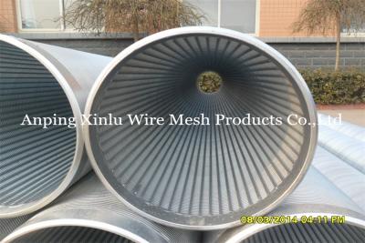 China Johnson Vee Wire Welded Galvanized Well Strainer 0.05-50mm Slot 88.9-1000mm OD for sale