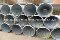 China Johnson Vee Wire Welded Galvanized Well Strainer 0.05-50mm Slot 88.9-1000mm OD for sale