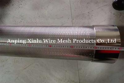 China Johnson Water Well Screen 6 5/8 Inch AISI 304L Stainless Steel Wrapped Wire 0.63mm Slot 5.8m Length for sale