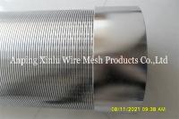 China SS316L Wedge Wire Strainer Pipe 6 Inch 152.40mm ID Continuous Slot Screen Tube for sale