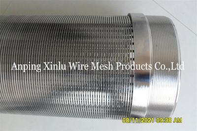 China SS316L Wedge Wire Strainer Pipe 6 Inch 152.40mm ID Continuous Slot Screen Tube for sale
