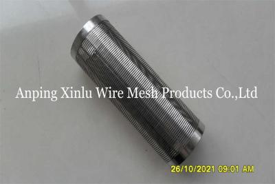 China 2205 Duplex Stainless Steel Wedge Wire Wrapped Johnson Screen 1x2mm for Motor Filter 0.05-10mm Slot for sale