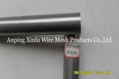 China 25mm Pure Round Johnson Stainless Steel Screen Tube 0.03mm-15mm Slot for Foundry Process for sale