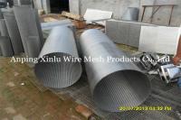 China 450mm Johnson Wedge Wire Screen Pipe Smooth Surface Edge Type 304 Stainless Steel for sale