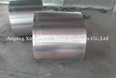 China Stainless Steel V Wire Rotary Drum Screen Pipe 200 Micron Slot 620x600mm Flange for sale