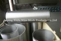 China Stainless Steel V Wire Rotary Drum Screen Pipe 200 Micron Slot 620x600mm Flange for sale