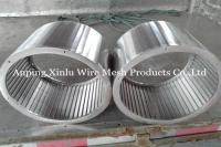 China Stainless Steel V Wire Rotary Drum Screen Pipe 200 Micron Slot 620x600mm Flange for sale