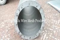 China Stainless Steel No Magnetic Vee Wire Continuous Slot Screen DN620mm Length 1800mm for sale