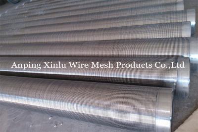 China Full Welded 219.1mm SS316 V Wire Screen Pipe for Gas Filtration 0.15-3mm Slot for sale