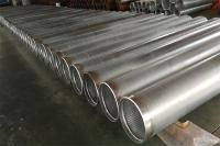 China 6m SS304 Vee Wire Screen Pipe for Infiltration Gallery Intake Well 0.1-100mm Slot for sale