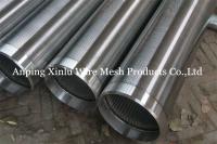 China 6m SS304 Vee Wire Screen Pipe for Infiltration Gallery Intake Well 0.1-100mm Slot for sale