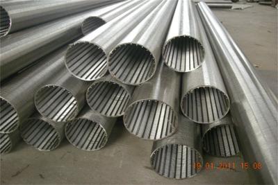China Stainless Steel Wedge Wire Water Well Screen Pipe 0.5m Length AISI304 316L for sale