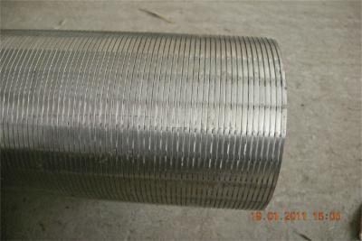 China Aisi 304 ID 116mm Johnson Wire Screen Replaceable Filter Element 0.1mm Slot for sale
