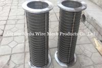 China Stainless Steel Reversed Wedge Wire Screen Pipe V Profile Wrapped 0.5mm Slot for sale