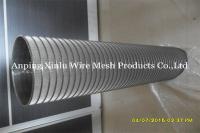 China Stainless Steel Reversed Wedge Wire Screen Pipe V Profile Wrapped 0.5mm Slot for sale