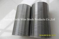 China Stainless Steel Reversed Wedge Wire Screen Pipe V Profile Wrapped for sale