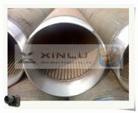 China Low Carbon Vee Wire Galvanized Dewatering Screen Pipe 6-5/8 Inch 5.8m Long for sale