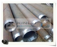 China Low Carbon Vee Wire Galvanized Dewatering Screen Pipe 6-5/8 Inch 5.8m Long for sale