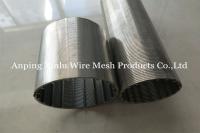 China DN200 Filter Slot 35-100 Mesh Johnson Type Vee Wire Screen Pipe for sale