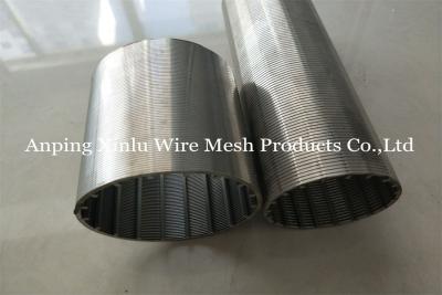 China DN200 Filter Slot 35-100 Mesh Johnson Type Vee Wire Screen Pipe for sale