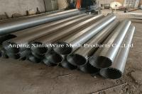 China 250mm 15 Mesh Stainless Steel Johnson Wire Wrap Strainer Pipe Screen with Flange for sale