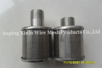 China Stainless Steel 316L Johnson Water Filter Nozzle NPT3/4 for Activated Carbon Filter 0.18mm Slot for sale