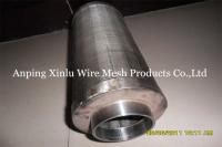 China 250 Micron Stainless Steel Industrial Water Filter Tube 304 316L Wedge Wire Screen Pipe 25-120mm OD for sale