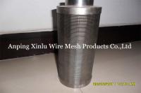 China 250 Micron Stainless Steel Industrial Water Filter Tube 304 316L Wedge Wire Screen Pipe 25-120mm OD for sale