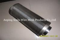China 250 Micron Stainless Steel Industrial Water Filter Tube 304 316L Wedge Wire Screen Pipe 25-120mm OD for sale