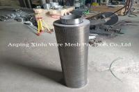 China 250 Micron Stainless Steel Industrial Water Filter Tube 304 316L Wedge Wire Screen Pipe 25-120mm OD for sale