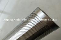 China Johnson Type Wedge Wire Stainless Steel Filter Screen Element Cylindrical 88.9mm OD 1mm Slot for sale