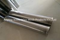 China SS304 316L Wedge Wire Johnson Screen Tube 1mm Slot 2.9m Length Replaceable Filter Element for sale