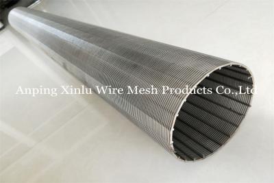 China SS304 316L Wedge Wire Johnson Screen Tube 1mm Slot 2.9m Length Replaceable Filter Element for sale
