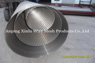 China Stainless Steel Vee Wire Screen Basket With Continuous Slotted Opening for sale