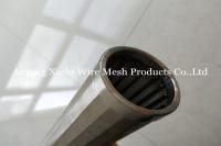 China 75mm Johnson Vee Wire Wrapped Continuous Slotted Screen Pipe Pump Filter for Water Well for sale