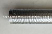 China 75mm Johnson Vee Wire Wrapped Continuous Slotted Screen Pipe Pump Filter for Water Well for sale