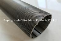 China Duplex Steel 2507 Johnson Wedge Wire Continuous Slotted Filter Screen Element 6m for sale