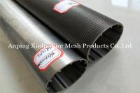 China Duplex Steel 2507 Johnson Wedge Wire Continuous Slotted Filter Screen Element 6m for sale